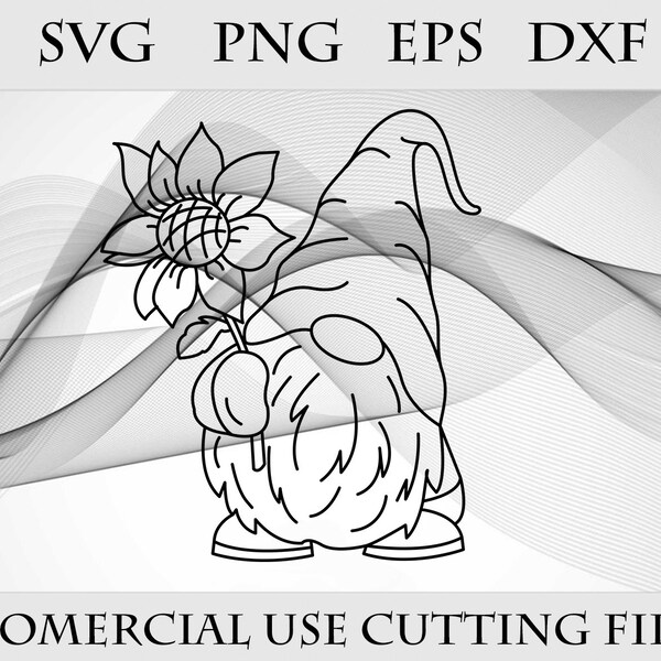 Gnome Sunflower - Etsy