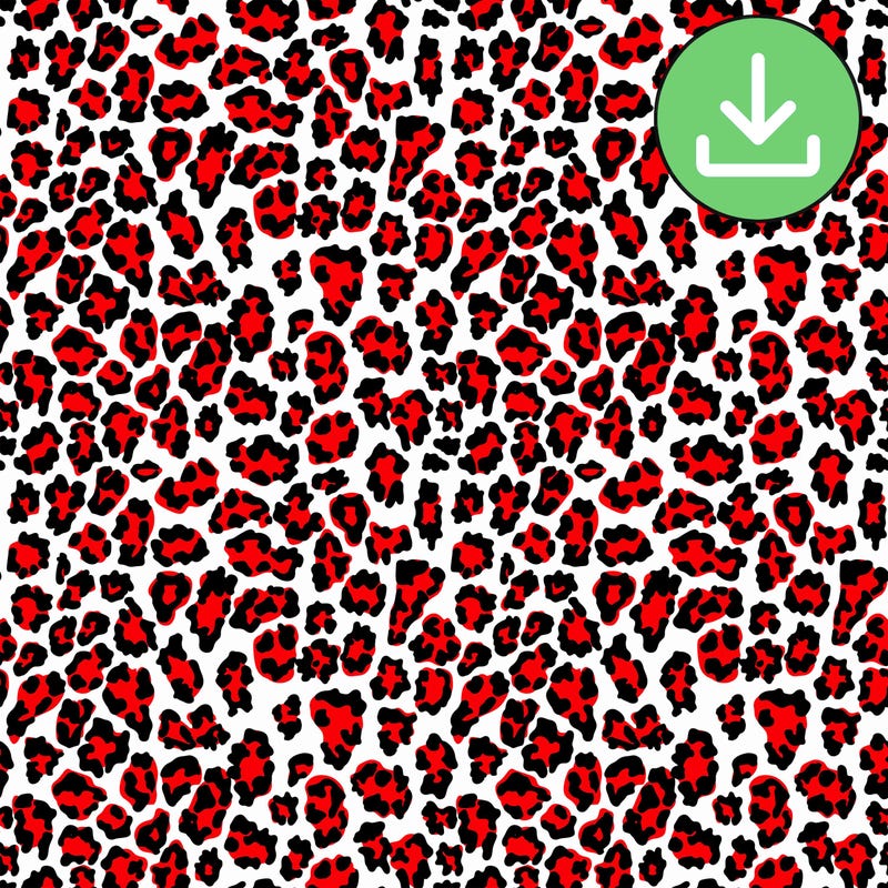 Red Cheetah Print Background - Etsy
