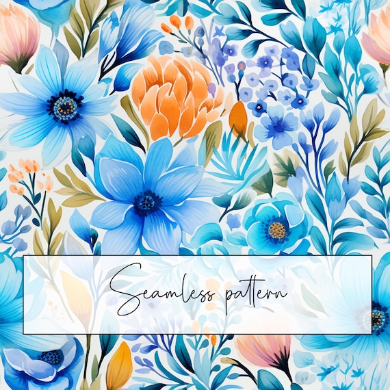 Seamless Fabric Texture Floral