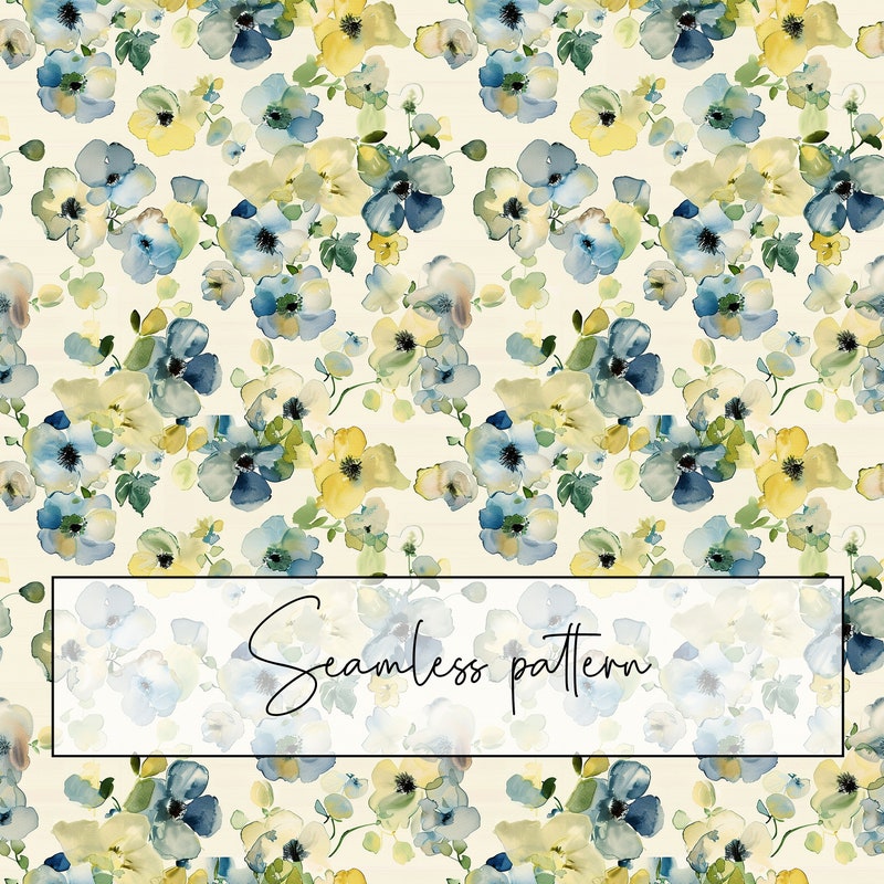 Blue Yellow Fabric - Etsy