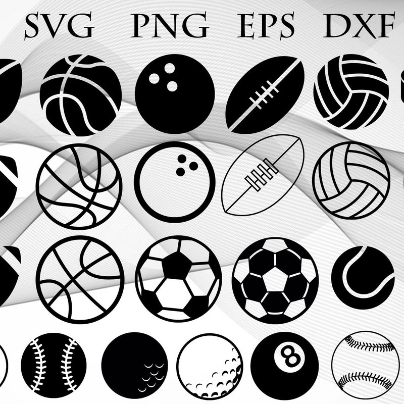 Sports Balls Dxf Files - Etsy
