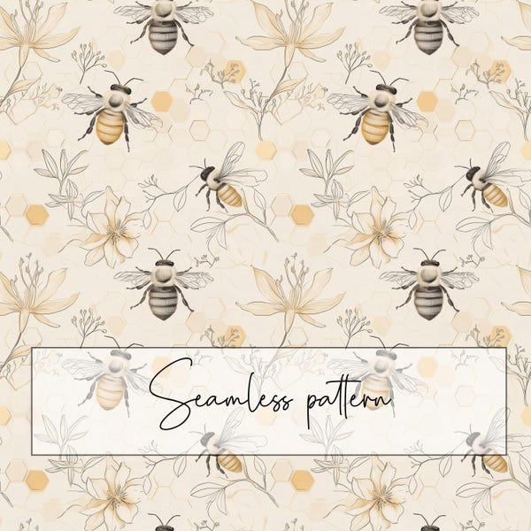 Honey Bee Wallpaper - Etsy