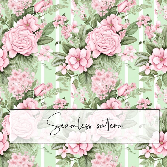 Pink And Green Pattern Background