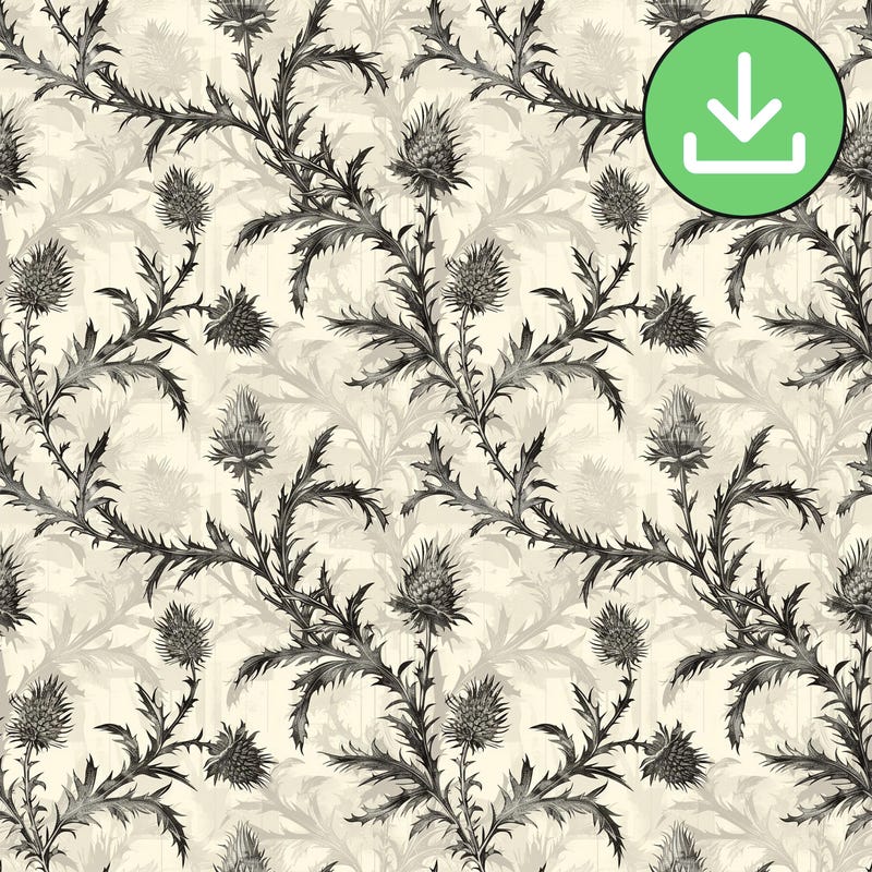 Thistle Fabric - Etsy