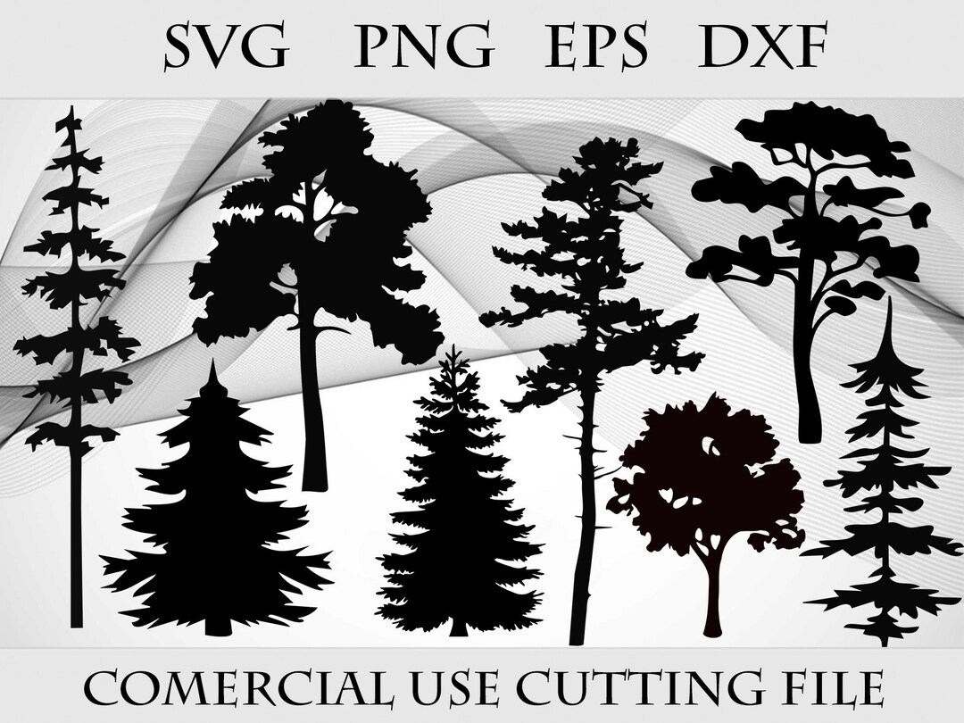 Forest Tree Bundle SVG Png Eps Dxf Cricut Cut File Silhouette Vector ...