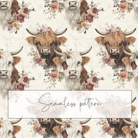 Cute Dairy Cow Seamless Pattern, Handdrawn Cows Background Pattern ...