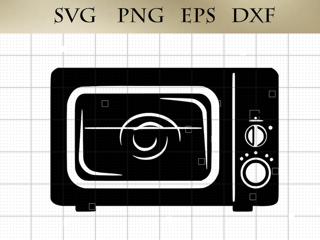 Microwave SVG Png Eps Dxf Electric Kitchen Oven Cuttable File Cricut ...
