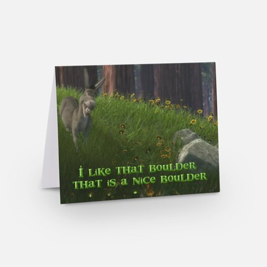 Shrek Donkey Engagement Card - Etsy