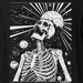 Cosmic Skeleton Tshirt Alt Clothing Witchcore Graphic Tee Celestial ...