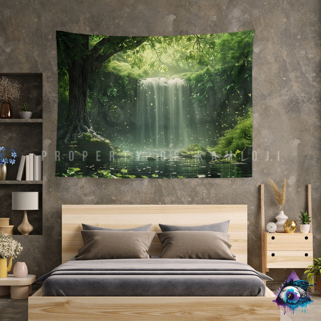 Enchanted Forest Tapestry: Nature Scenery Wall Hanging - Etsy