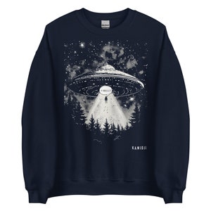 UFO Shirt Alien Abduction Sweatshirt Funny Shirts Alt Graphic Sweater ...