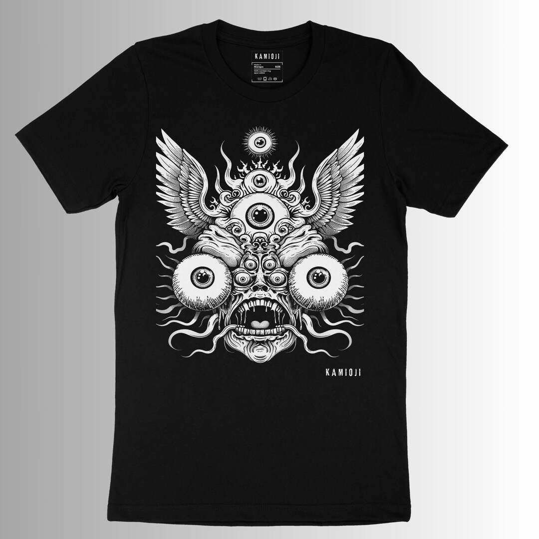 Weirdcore Demon Eye Tshirt Graphic Horror Shirt Aesthetic UNISEX - Etsy