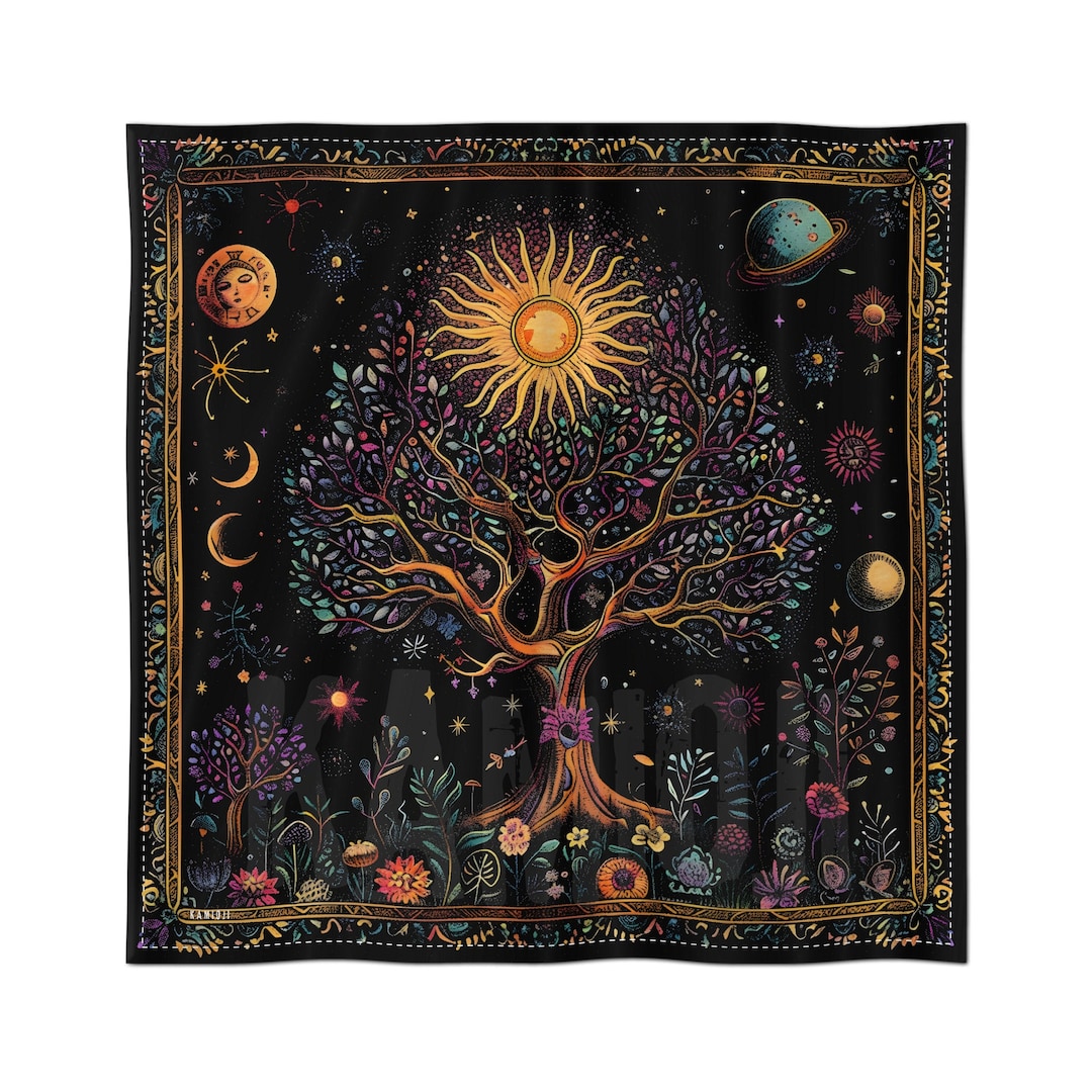 Celestial Tree of Life Tarot Cloth, Altar Cloth, Witchy Gifts, Small ...
