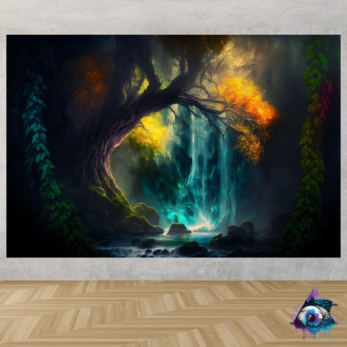 Enchanted Forest Tapestry Wall Hanging Decor Tree of Life - Etsy