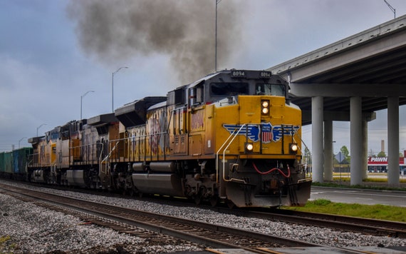 Union Pacific Work Train Placemat - Etsy