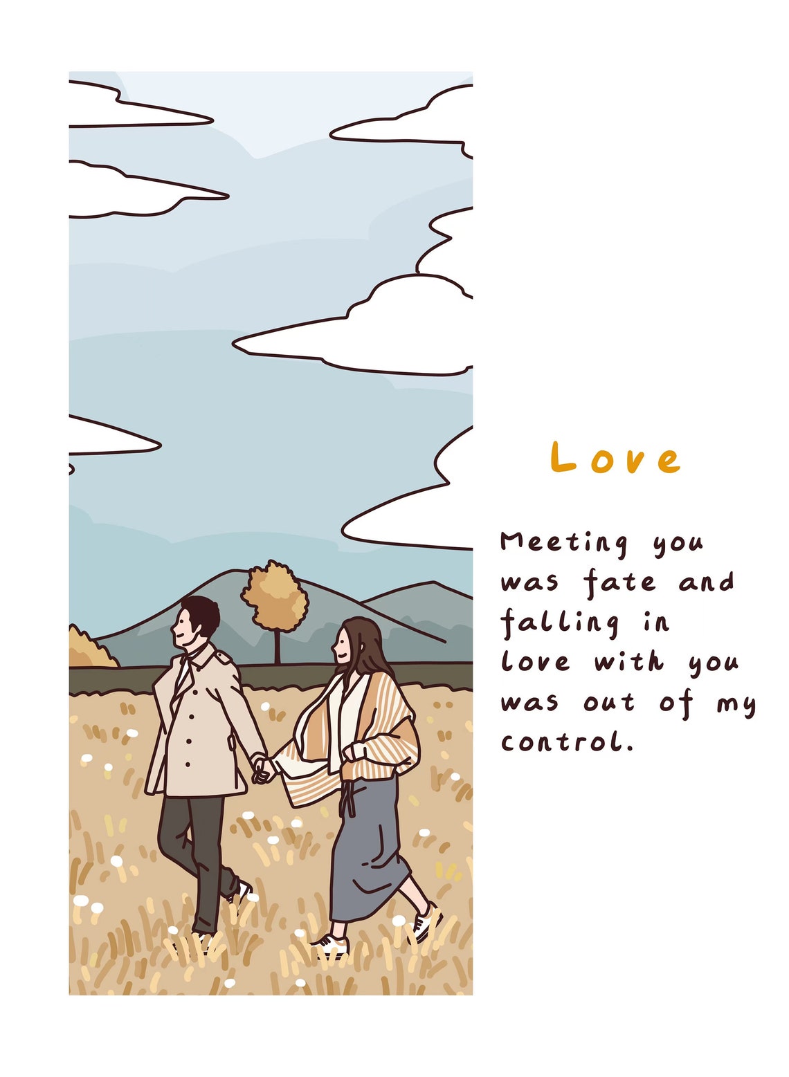 Wedding Invitation ( 4 Sides) , Personalized Illustration - Etsy
