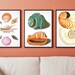 Colorful Vintage Shell Prints, Seashell Illustrations, Set of 3 ...