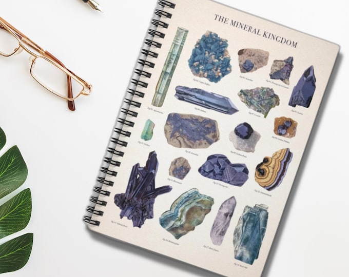 Minerals and Gems I by Reinhard Brauns 1903 Crystal Rock Geode Gemstone Stone Boho Spiral ...