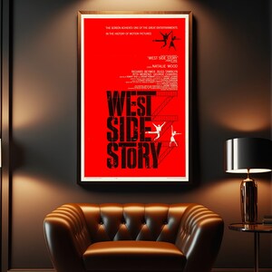 Vintage West Side Story Movie Poster: Classic Musical Art Print - Etsy UK