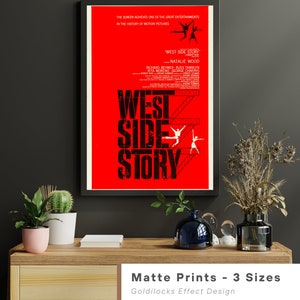 Vintage West Side Story Movie Poster: Classic Musical Art Print - Etsy UK