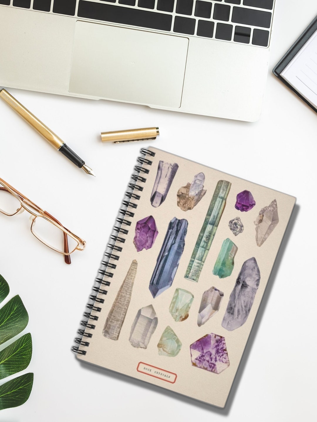Rock Crystals Spiral Notebook – Crystal & Gemstone Journal, Geology ...