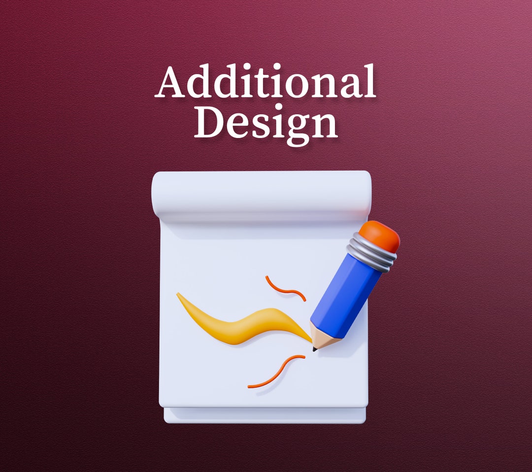 Additional Design Add-on - Etsy