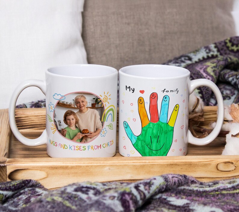 Mothers Day Mug With Custom Kids Photo, Personalized Coffee Cup From ...