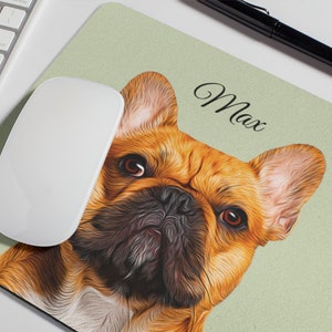 Pet Mouse Pad With Custom Photo and Name, Personalized Dog Cat Non Slip ...