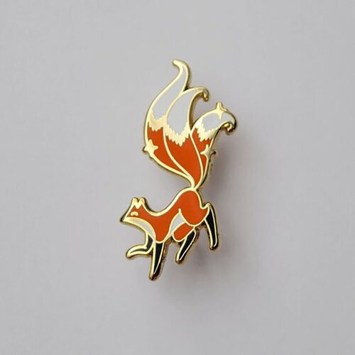 FOX Enamel Pin - Etsy