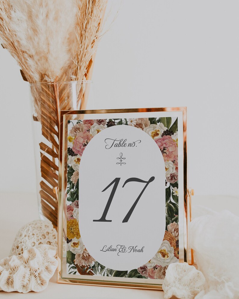 Boho Wedding Table Numbers Printable Table Numbers Boho - Etsy