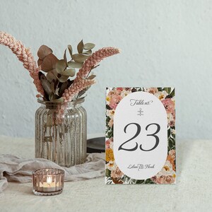 Boho Wedding Table Numbers, Printable Table Numbers, Boho Wedding Decor ...