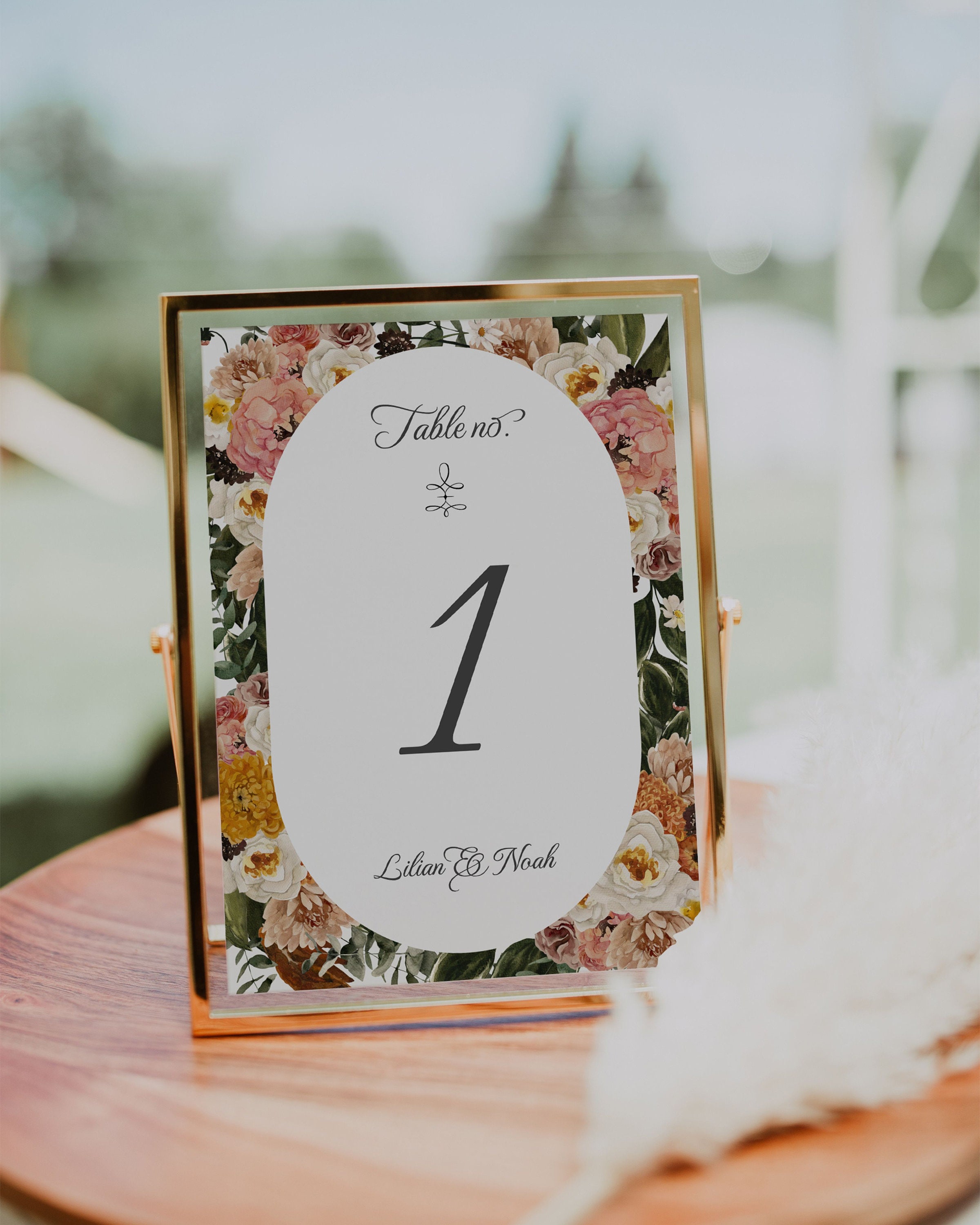 Boho Wedding Table Numbers, Printable Table Numbers, Boho Wedding Decor ...