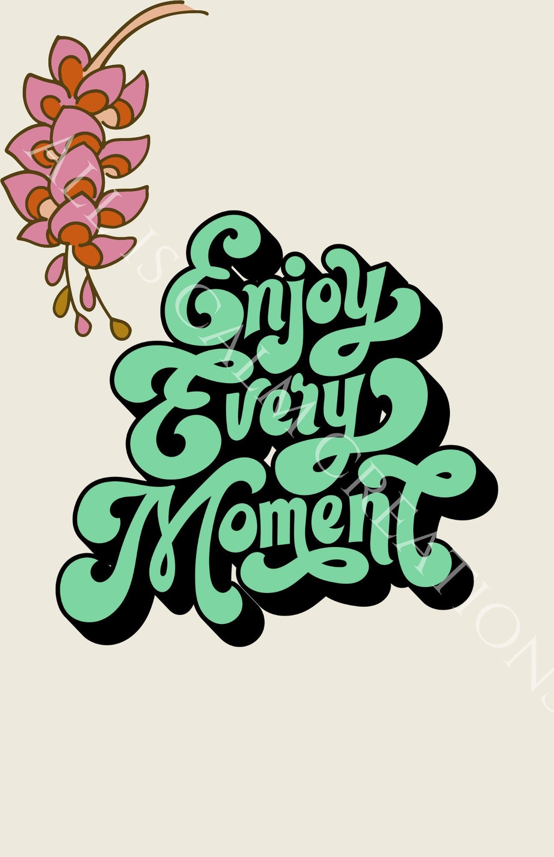 Enjoy Every Moment Digital Printable Boho Wall Art - Etsy