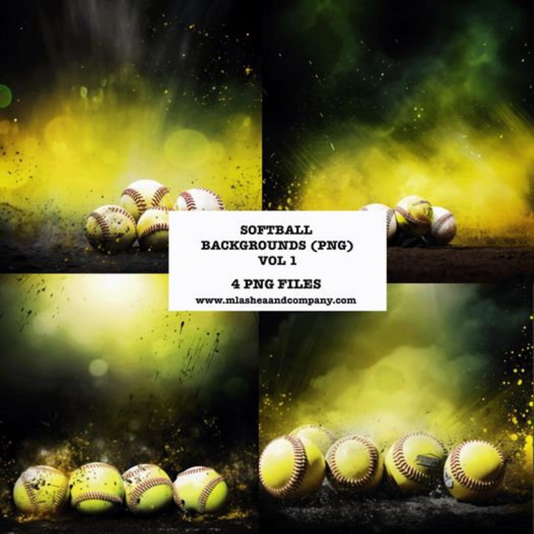 Softball Backgrounds PNG Files Digital Files Instant Downloads graphics ...