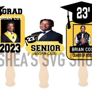 Senior Fan Templates 2023 Graduation Fans Templates SVG Files Cricut ...