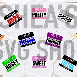 Hello Cousin SVG Bundle, Cousins, Digital Design, Cousins T-shirts ...
