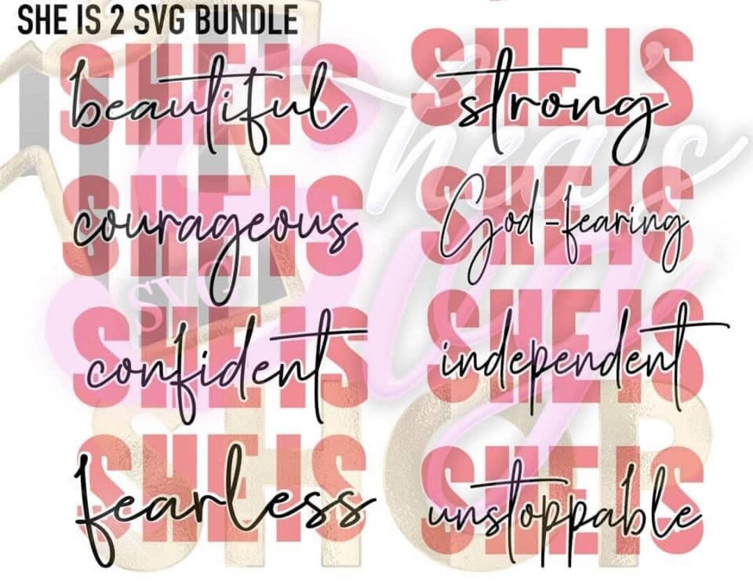 She is 2 Svg Bundle - Etsy