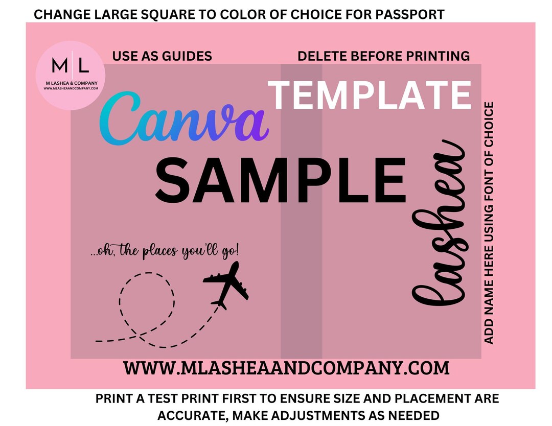 Passport Cover Template Template Canva Template Canva Editable ...