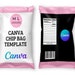 Canva Blank Chip Bag Template Editable Chip Bags Digital Files ...