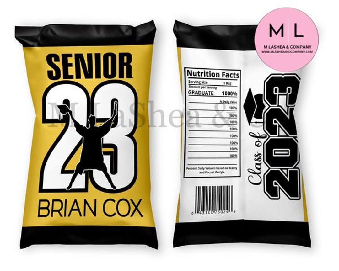 Senior 2023 Jumpman Chip Bag Templates Templates PNG .psd Photoshop ...