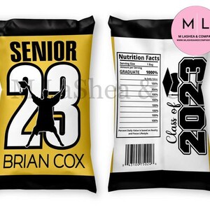 Senior 2023 Jumpman Chip Bag Templates Templates PNG .psd Photoshop ...