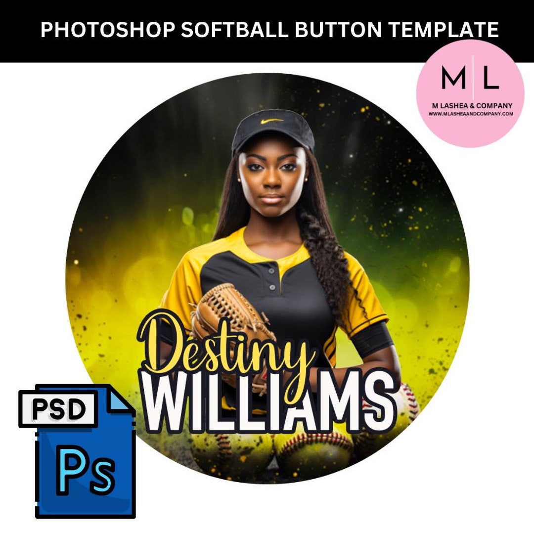 Photoshop Softball Button Templates Photoshop Templates Buttons ...