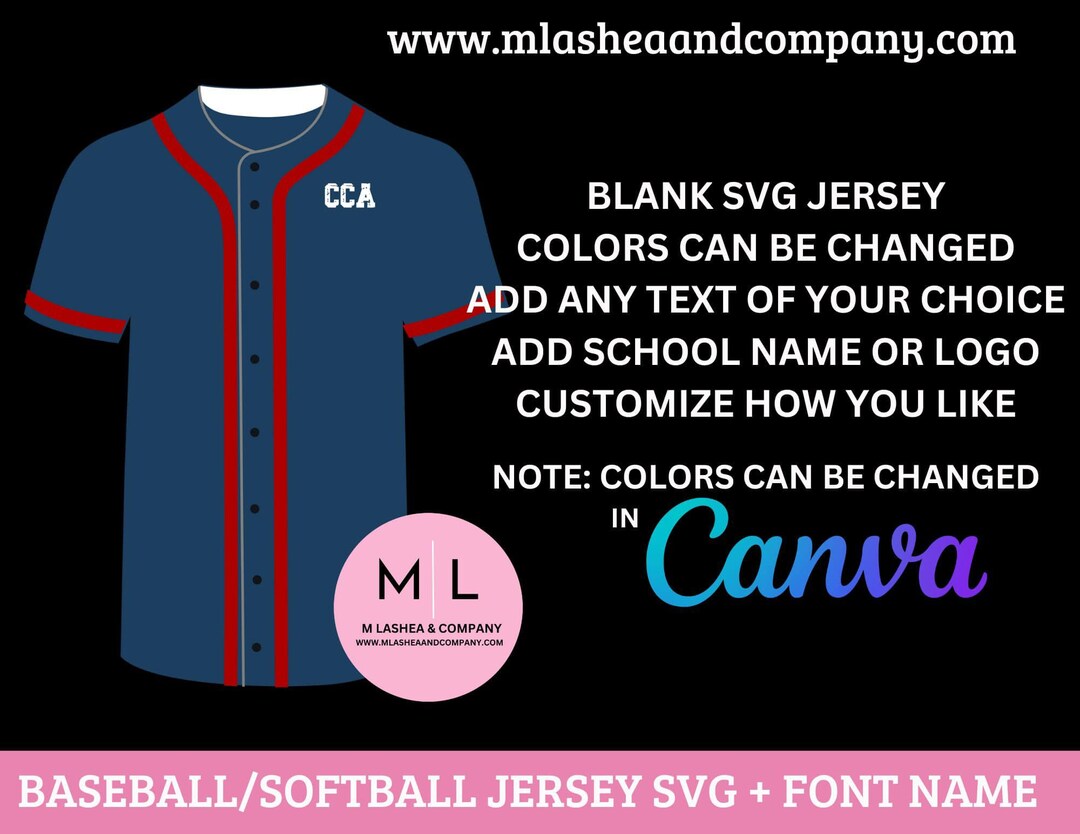 Baseball Jersey SVG Mock-up SVG Softball Jersey SVG Digital Files ...