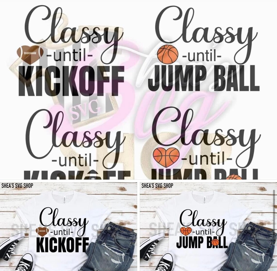 Classy Until Kickoff Class Until Jumpball Football Designs - Etsy