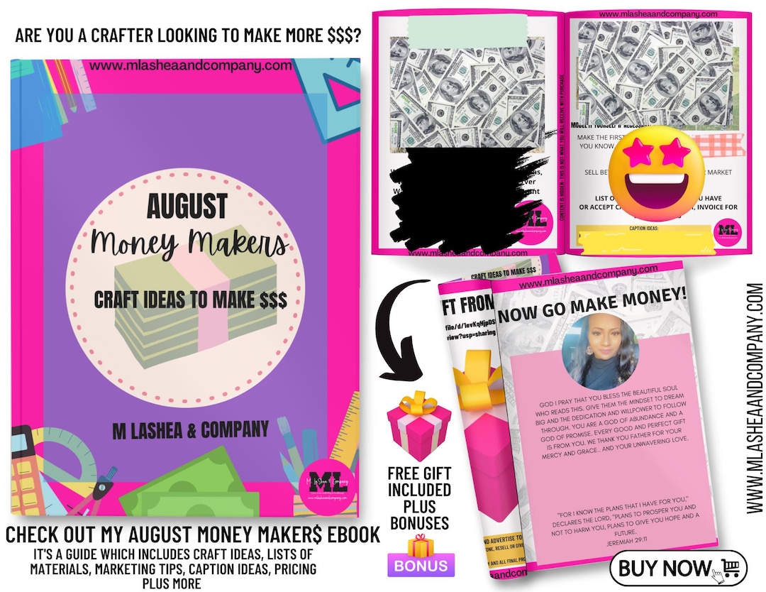 August Money Makers E-book - Etsy
