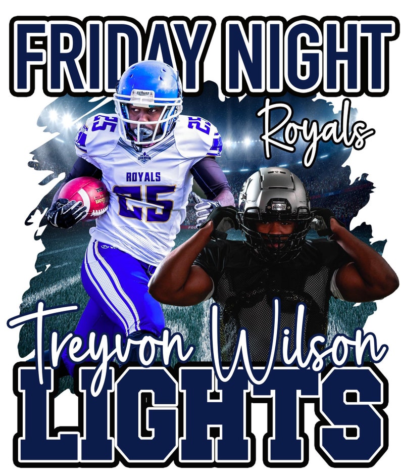Friday Night Lights Football Templates Png Files Football - Etsy