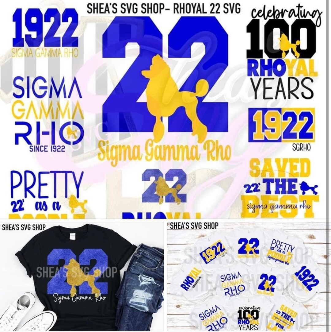Rhoyal 22 Sigma Gamma Rho SVG Bundle - Etsy UK