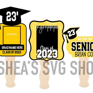 Senior Fan Templates 2023 Graduation Fans Templates SVG Files Cricut ...