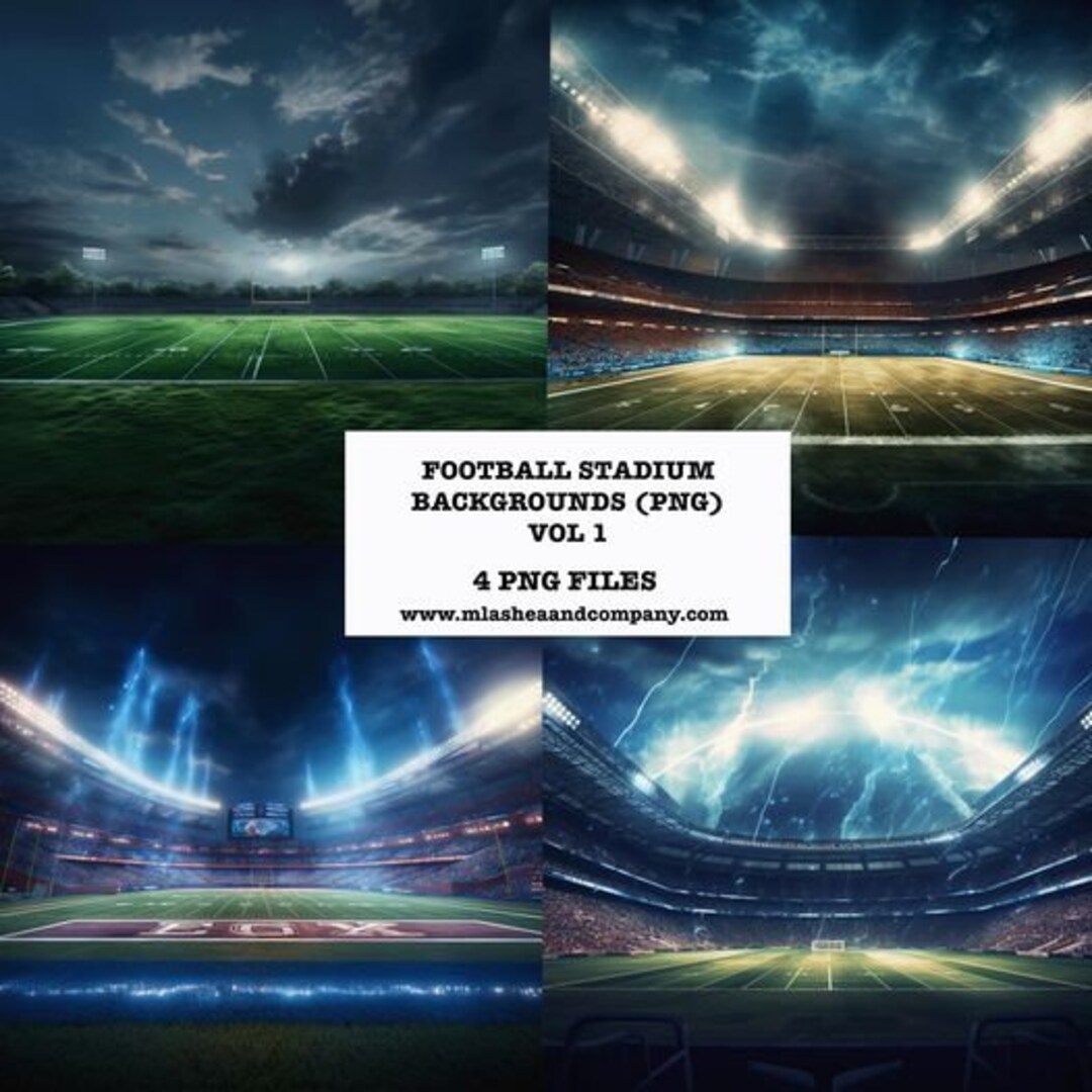 Football Stadium Backgrounds PNG Files Digital Instant Downloads ...