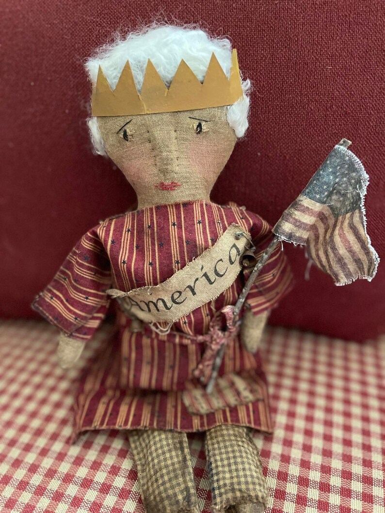 Uncle Sam and Lady Liberty/ Sitting Set of Dolls/ Americana/ - Etsy